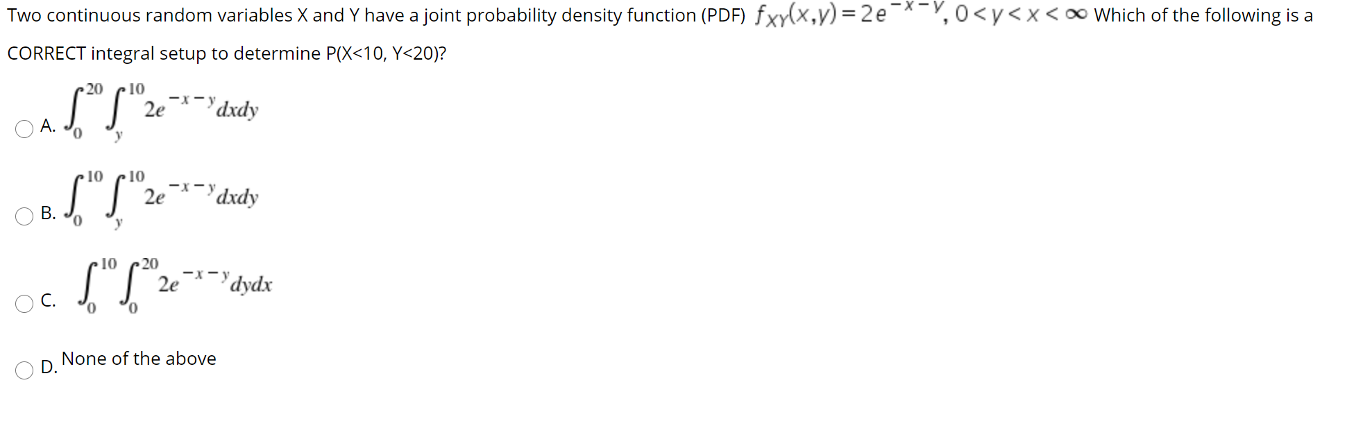 Solved Two continuous random variables X and Y have a joint | Chegg.com