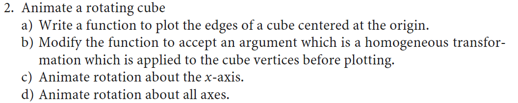 Solved Problems in textbook Robotics,Vision and Control: | Chegg.com