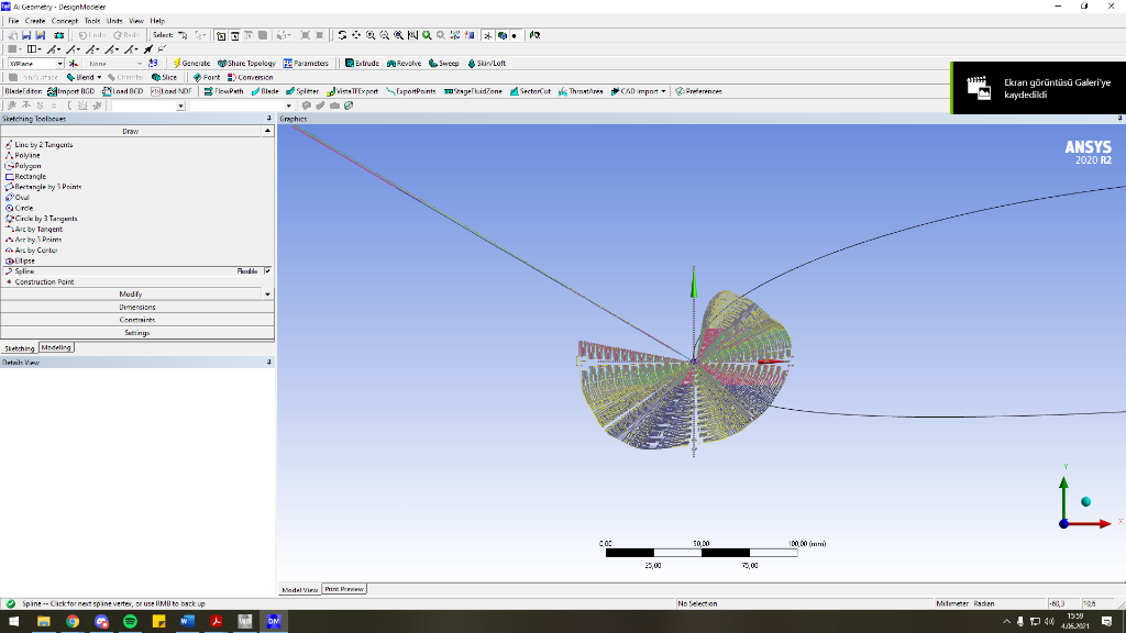 Solved In ANSYS sketching mode, every time I try to draw | Chegg.com