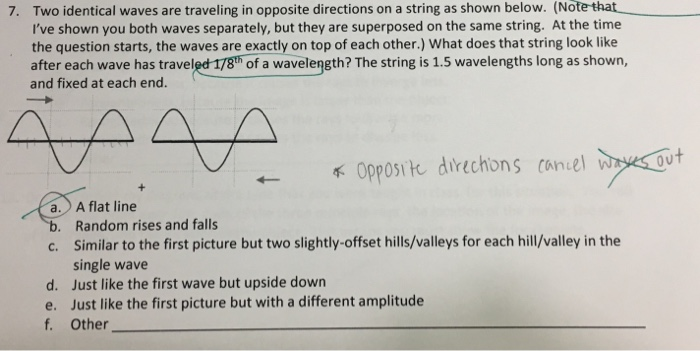 Solved Two identical waves are traveling in opposite | Chegg.com