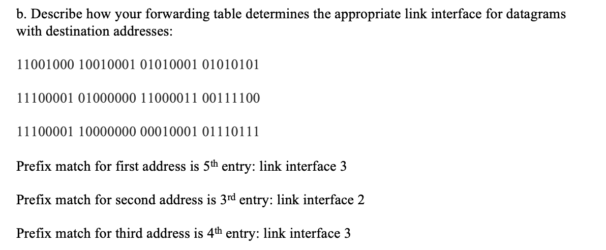 Solved Question 1 [10] P5. Consider a datagram network using | Chegg.com