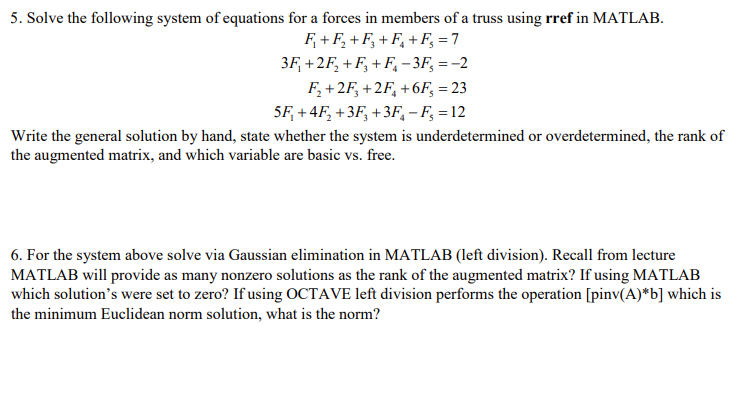 How To Solve Overdetermined System Of Equations In Matlab - Tessshebaylo