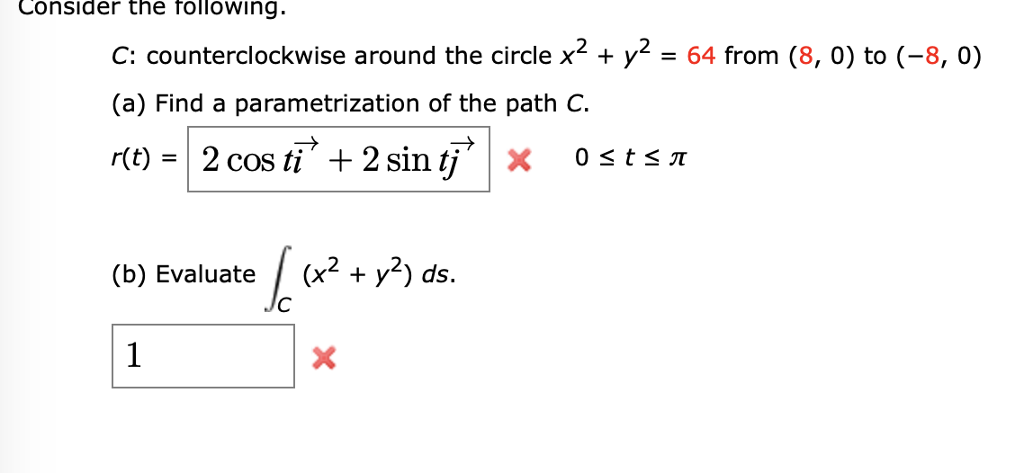 Solved Consider the following C: counterclockwise around the | Chegg.com