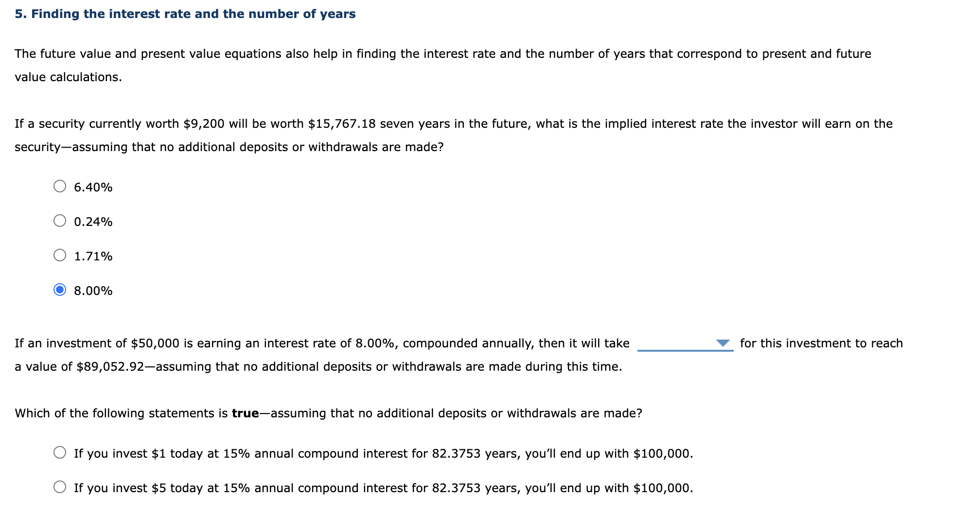 Solved The future value and present value equations also | Chegg.com