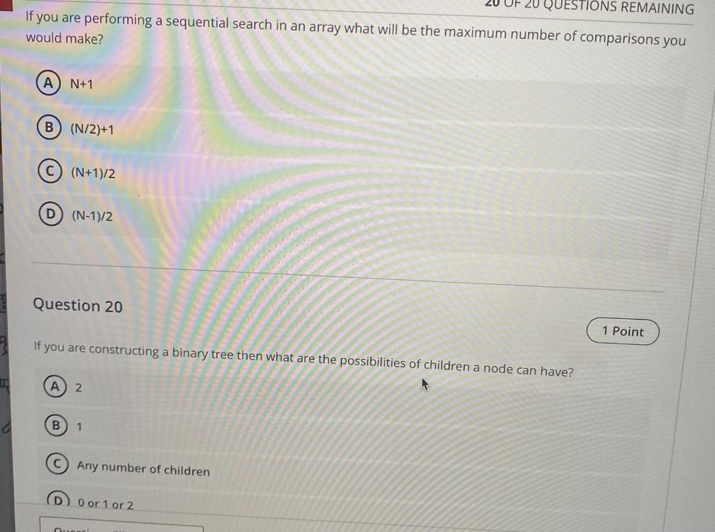 Solved If you are performing a sequential search in an array | Chegg.com
