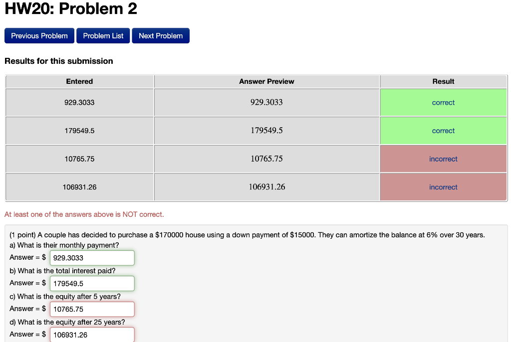 Solved HW20: Problem 2 Previous Problem Problem List Next | Chegg.com