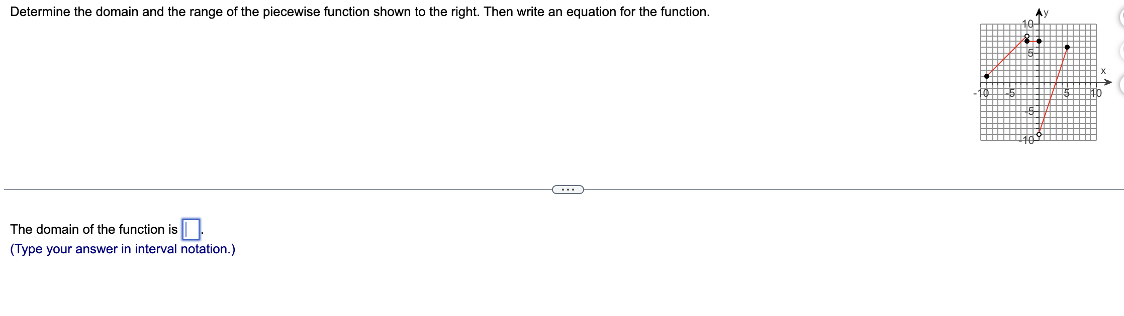 Solved Determine The Domain And The Range Of The Piecewise