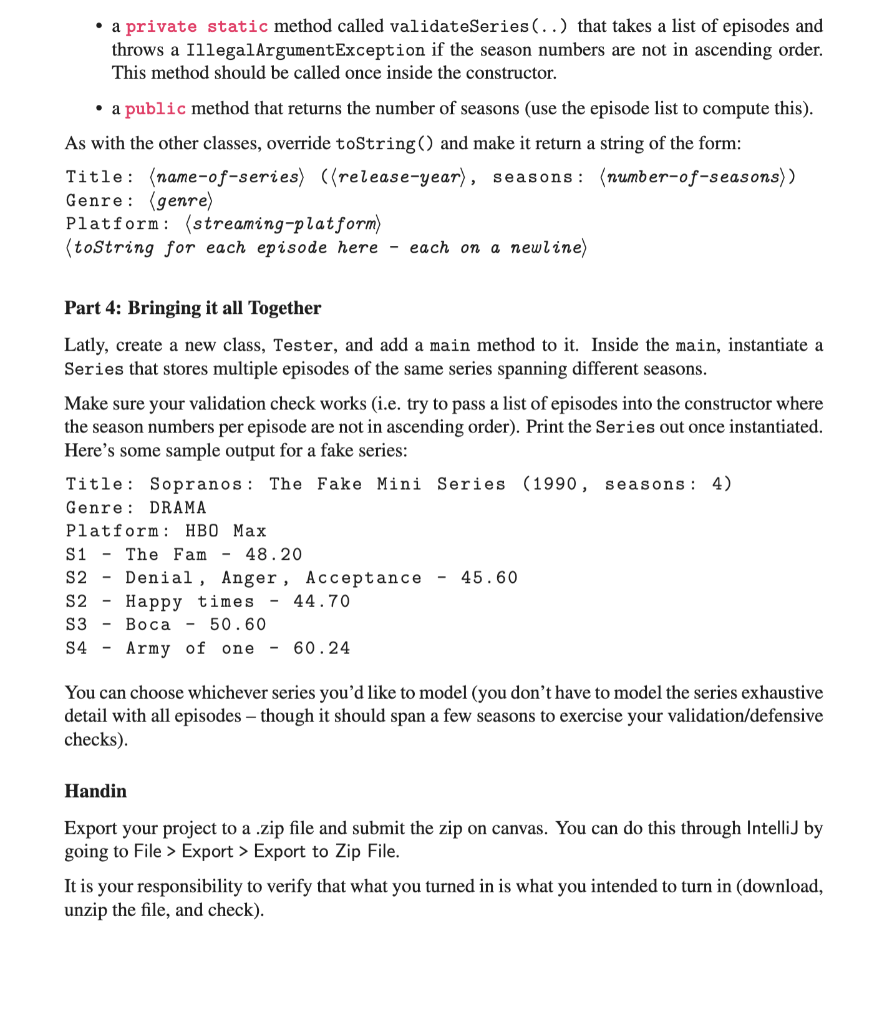 Solved In this assignment, continuing with the theme of | Chegg.com