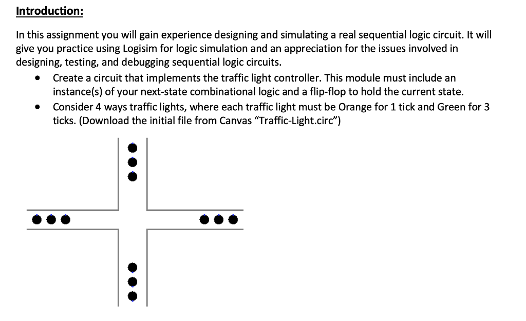 Solved Draw the state diagram for traffic light circuit and | Chegg.com