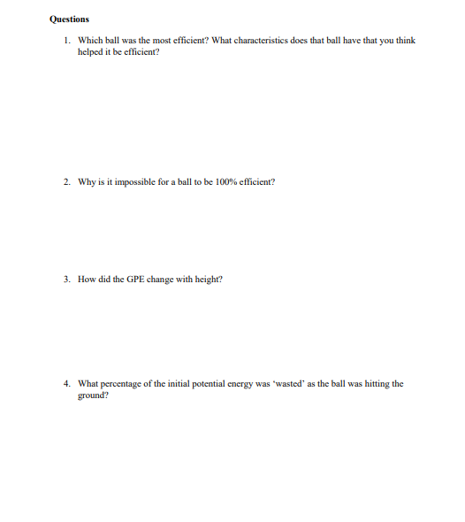 Exp-2: Bouncing Ball experiment OBJECTIVE: 1. Observe | Chegg.com