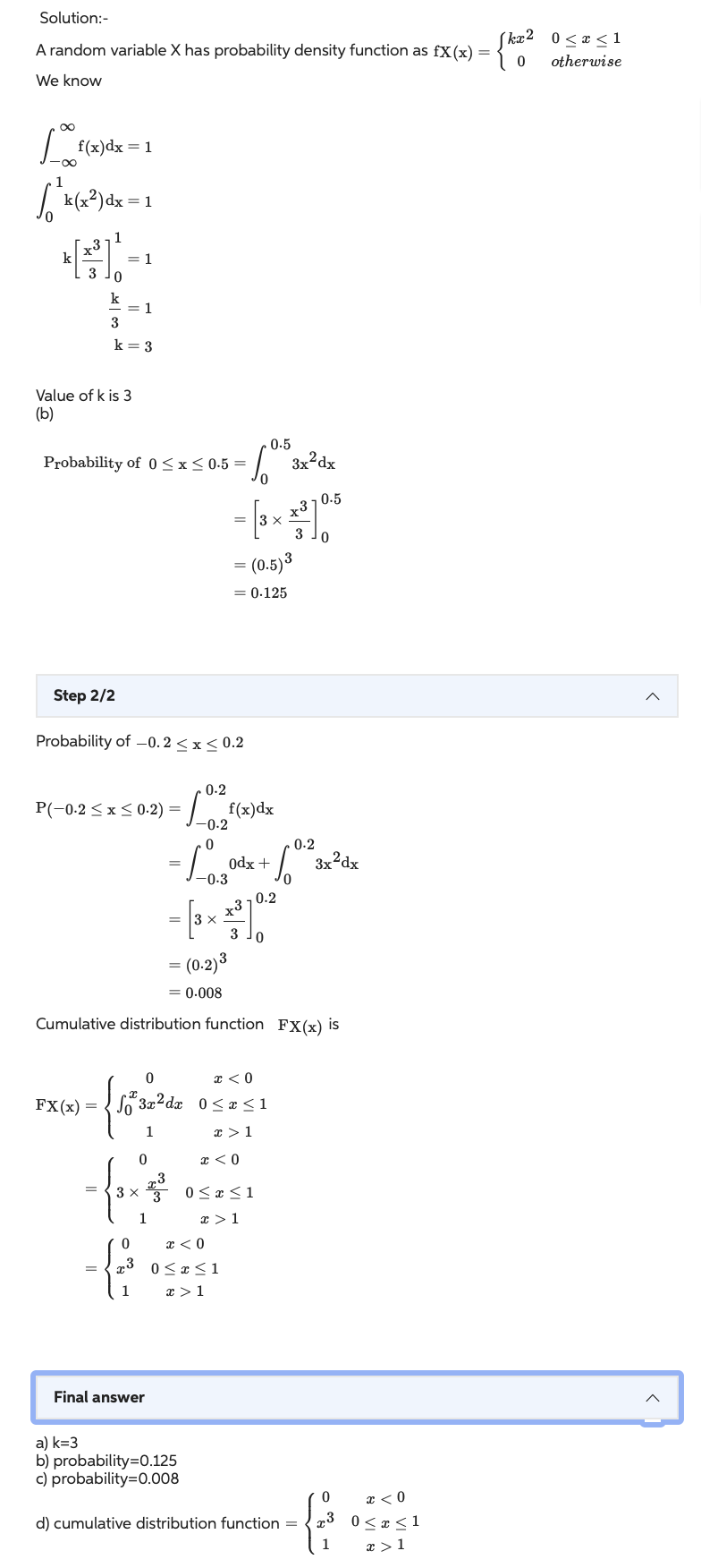 A random variable X has a probability density | Chegg.com
