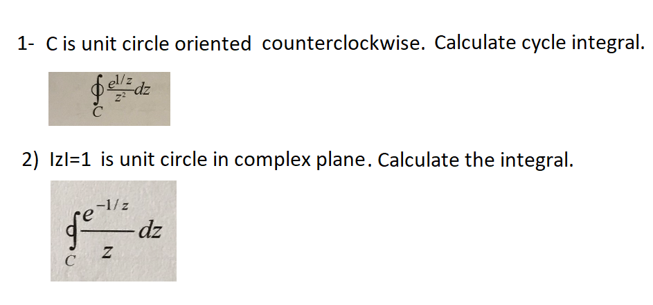 Solved 1- Cis unit circle oriented counterclockwise. | Chegg.com
