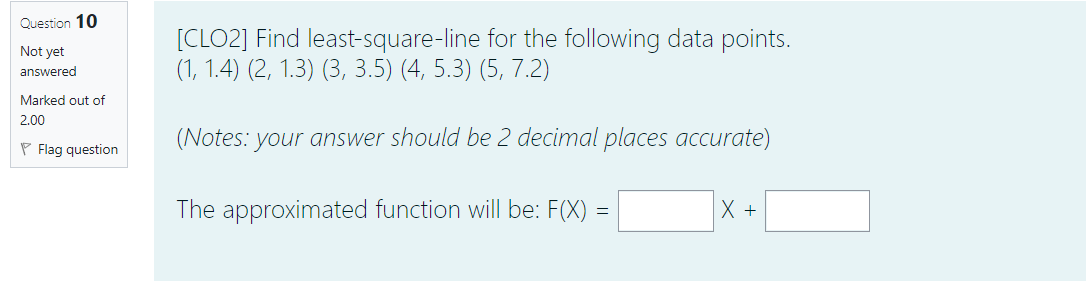 Solved Question 10 Not yet answered [CLO2] Find | Chegg.com