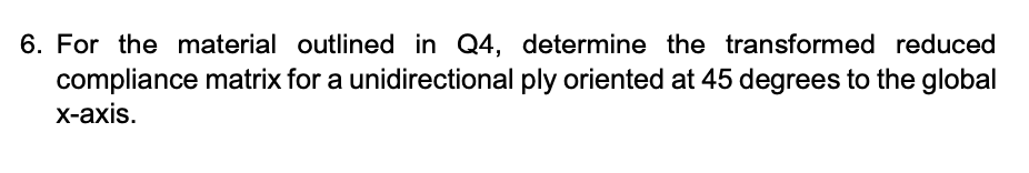 Solved 4. A unidirectional carbon fibre reinforced composite | Chegg.com
