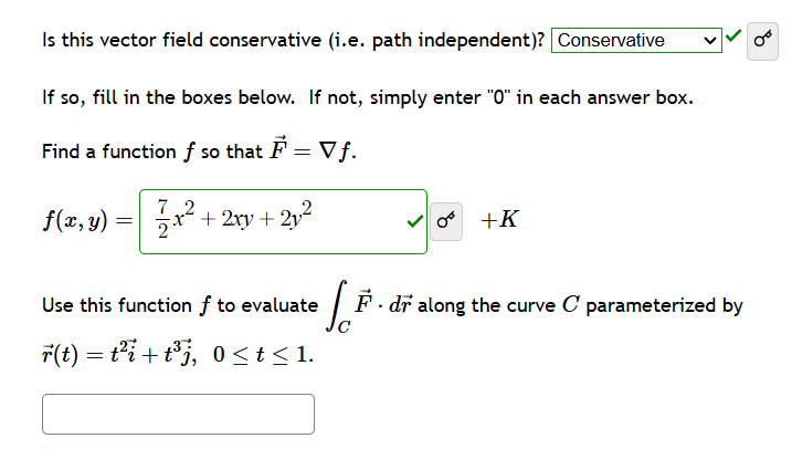 Solved Is this vector field conservative (i.e. ﻿path | Chegg.com