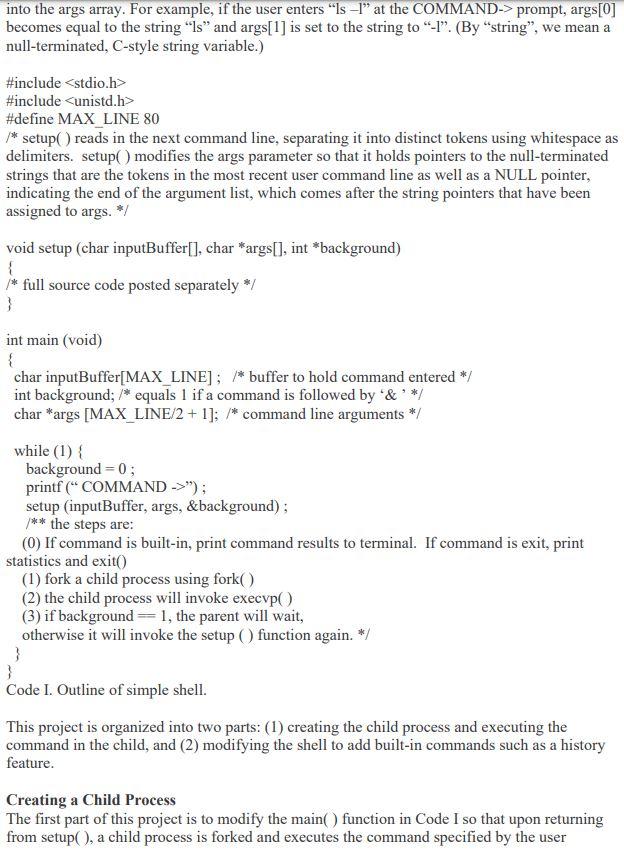 Solved Objectives: Build your own shell. Background: This | Chegg.com