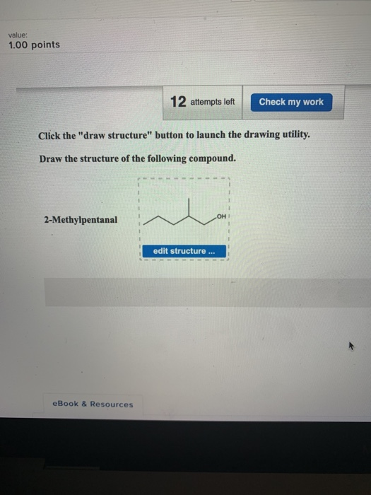 Solved value: 1.00 points 12 attempts let Check my work | Chegg.com