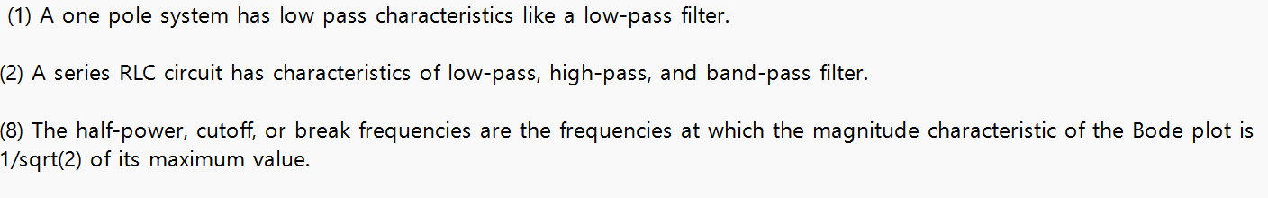 Solved (1) A one pole system has low pass characteristics | Chegg.com