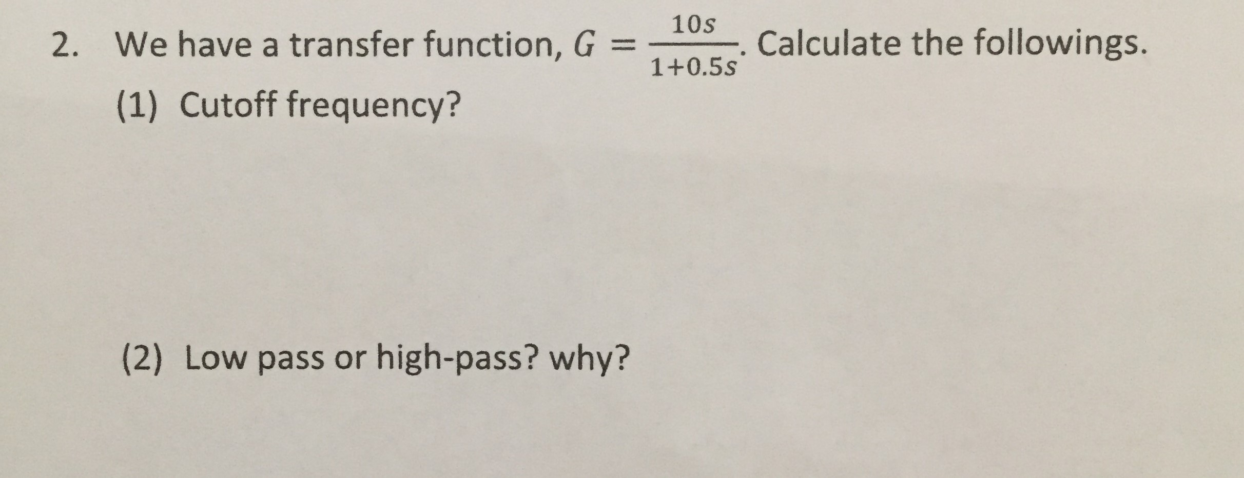 Solved 10. Calculate the followings. 2. We have a transfer | Chegg.com