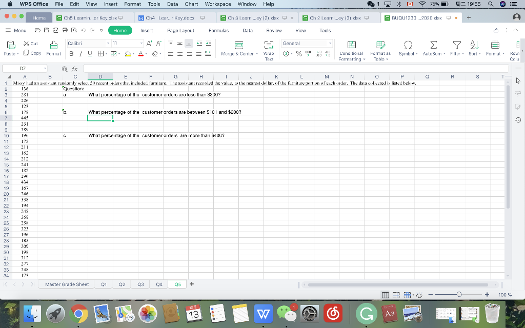 Solved WPS Office File Edit View Insert Format Tools Data | Chegg.com