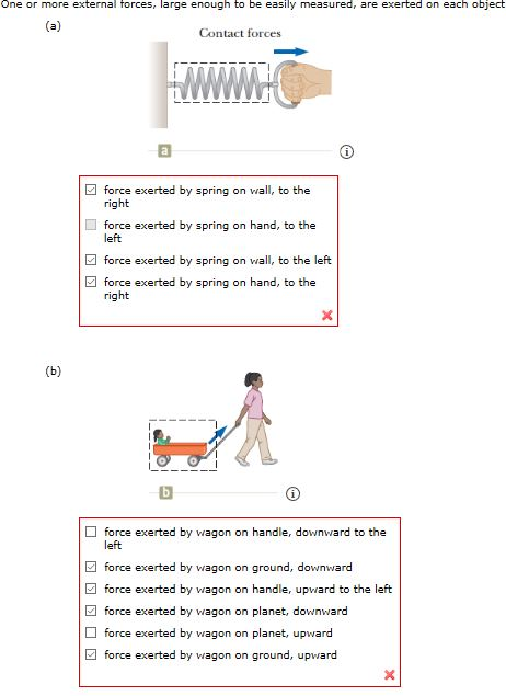Solved One or more external forces, large enough to be | Chegg.com