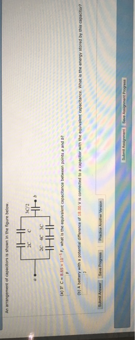 Solved of capacitors is shown in the figure below. 3c/2 2C | Chegg.com