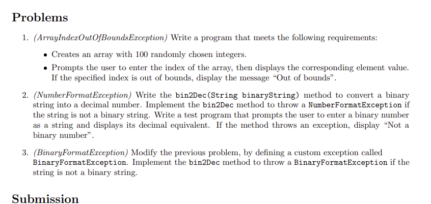 Solved Problems 1 Arrayindexoutofboundsexception Write A 