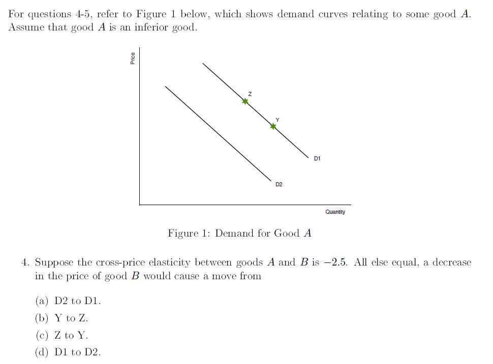 Solved For Questions 4 5 Refer To Figure 1 Below Which 