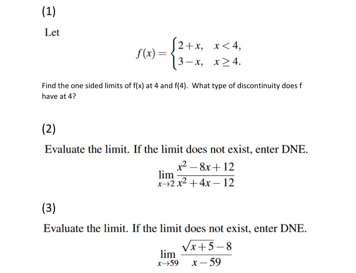 Solved Let f(x)={2+x,3−x,x