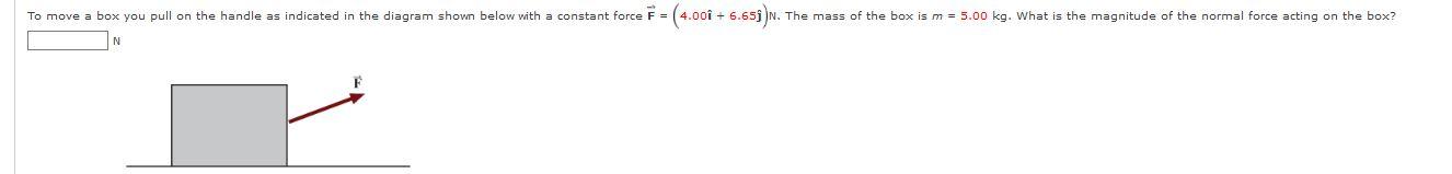Solved To move a box you pull on the handle as indicated in | Chegg.com