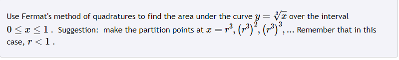 Solved Use Fermat's method of quadratures to find the area | Chegg.com