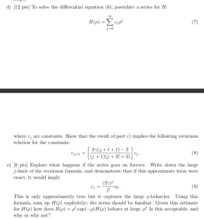 Solved Total: 66 pts] In this problem you derive the | Chegg.com