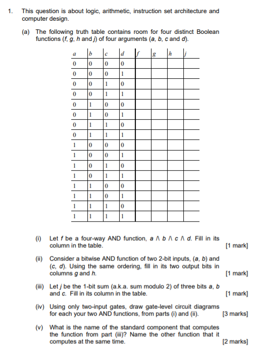 Solved 1. This question is about logic, arithmetic, | Chegg.com