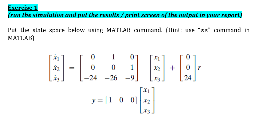 Solved Exercise 1 (run the simulation and put the results / | Chegg.com