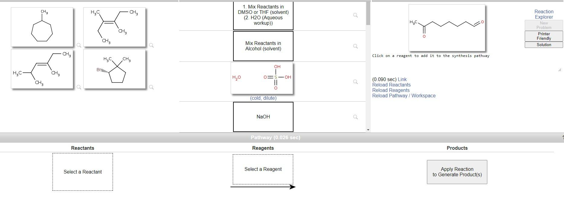 to add it to the synthesis pathway click on a reagent | Chegg.com