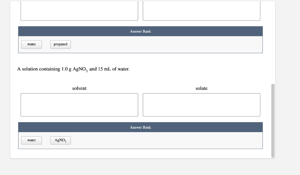 Solved In each of the given solutions, identify the solvent | Chegg.com