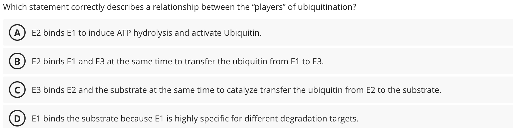 Solved Which statement correctly describes a relationship | Chegg.com