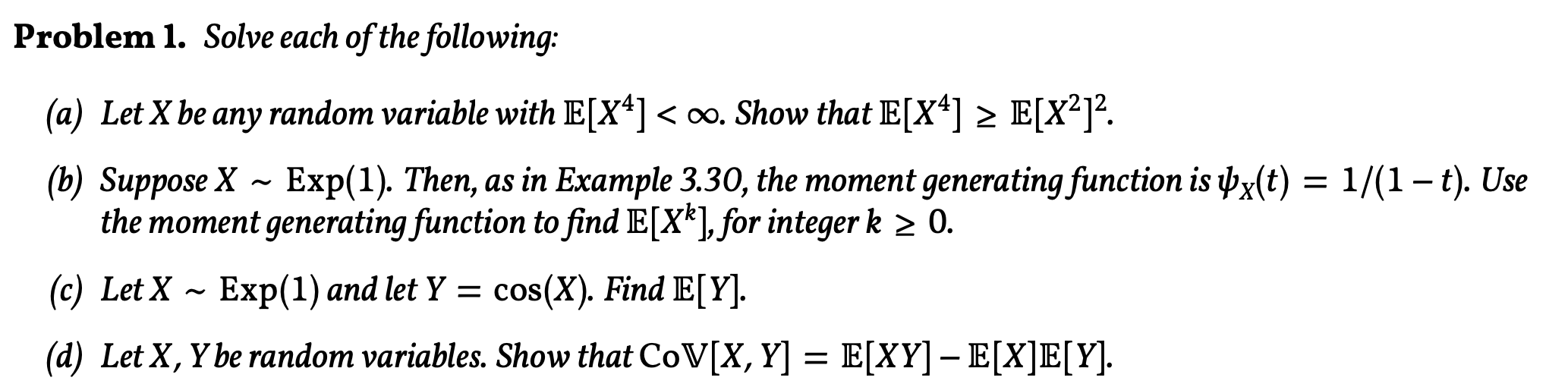 Solved (a) Let𝑋 be any random variable | Chegg.com