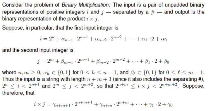 Consider the problem of Binary Multiplication: The | Chegg.com