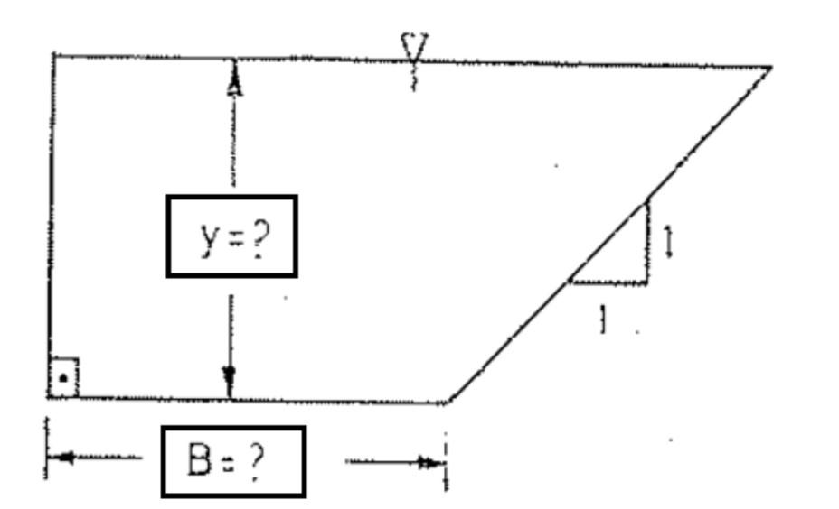 Solved for the given open channel with trapezoidal section, | Chegg.com