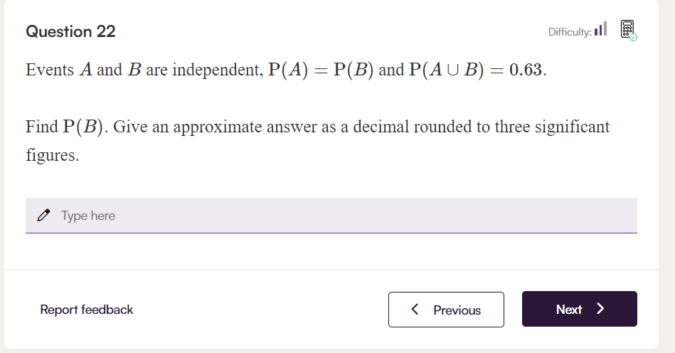 Solved Find P(B). ﻿Give an approximate answer as a decimal | Chegg.com