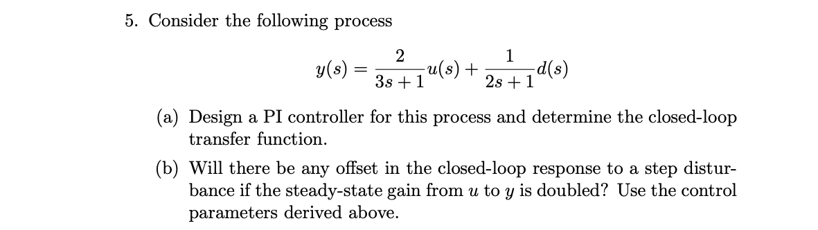 Solved 5. Consider the following process | Chegg.com