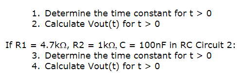 Solved R 1 Vout b - Figure 1. RC Circuit 1 R2 R1+ C Vout | Chegg.com