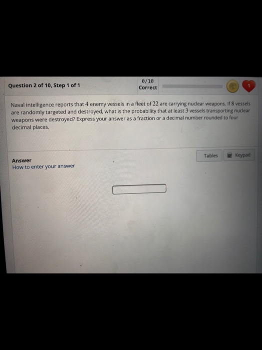 Solved 0/10 Correct Question 2 of 10, Step 1 of 1 Naval | Chegg.com