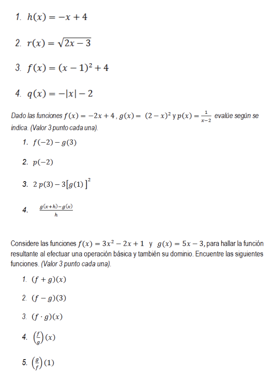 Solved Determine the domain and range of each function. | Chegg.com