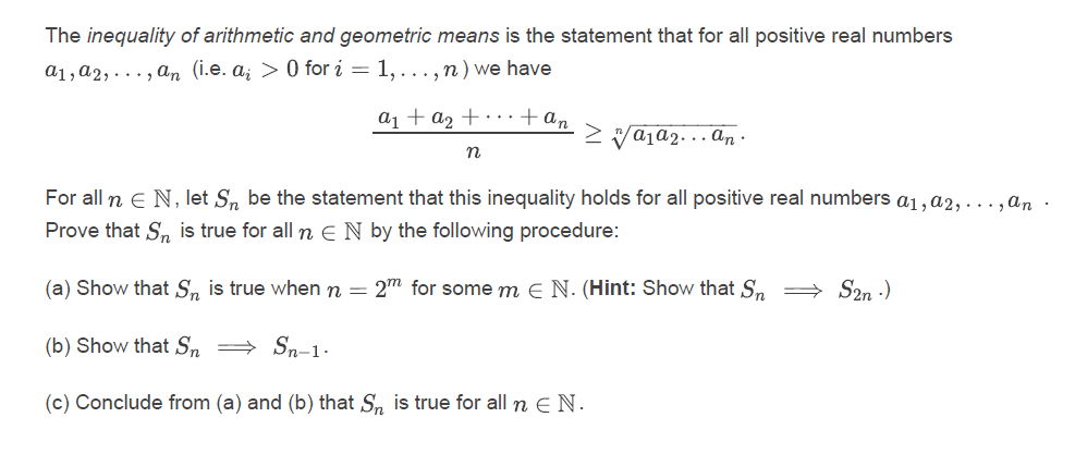 Solved a1 + a2 +...+ an> "a1a2...an. The inequality of | Chegg.com