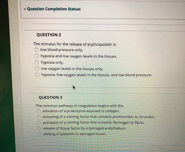 Solved Question Completion Status: QUESTION 2 The stimulus | Chegg.com