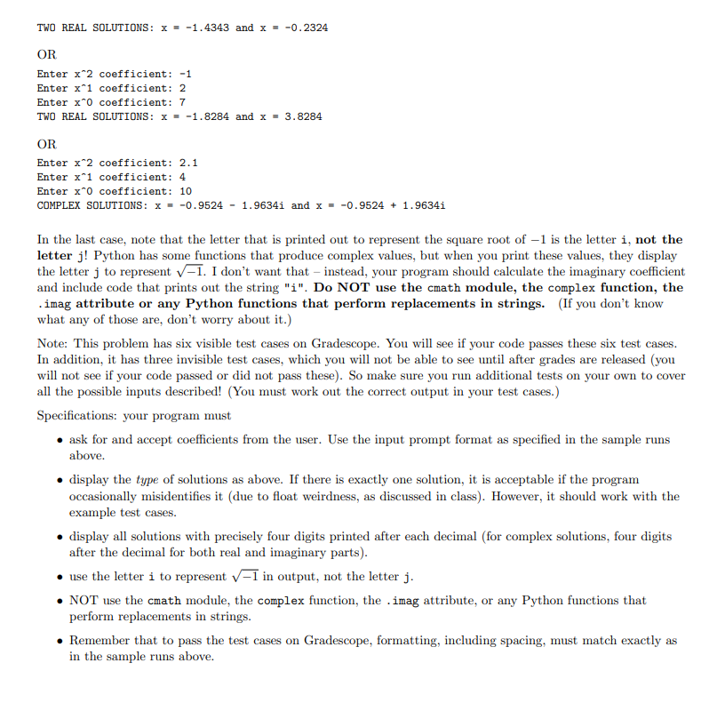 Solved I NEED THIS IN PYTHON! PLEASE INCLUDE ALL | Chegg.com