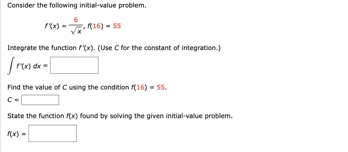 Solved Consider The Following Initial Value Problem 9620