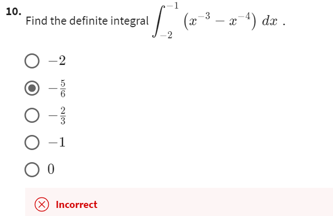 Solved Find the definite integral | Chegg.com